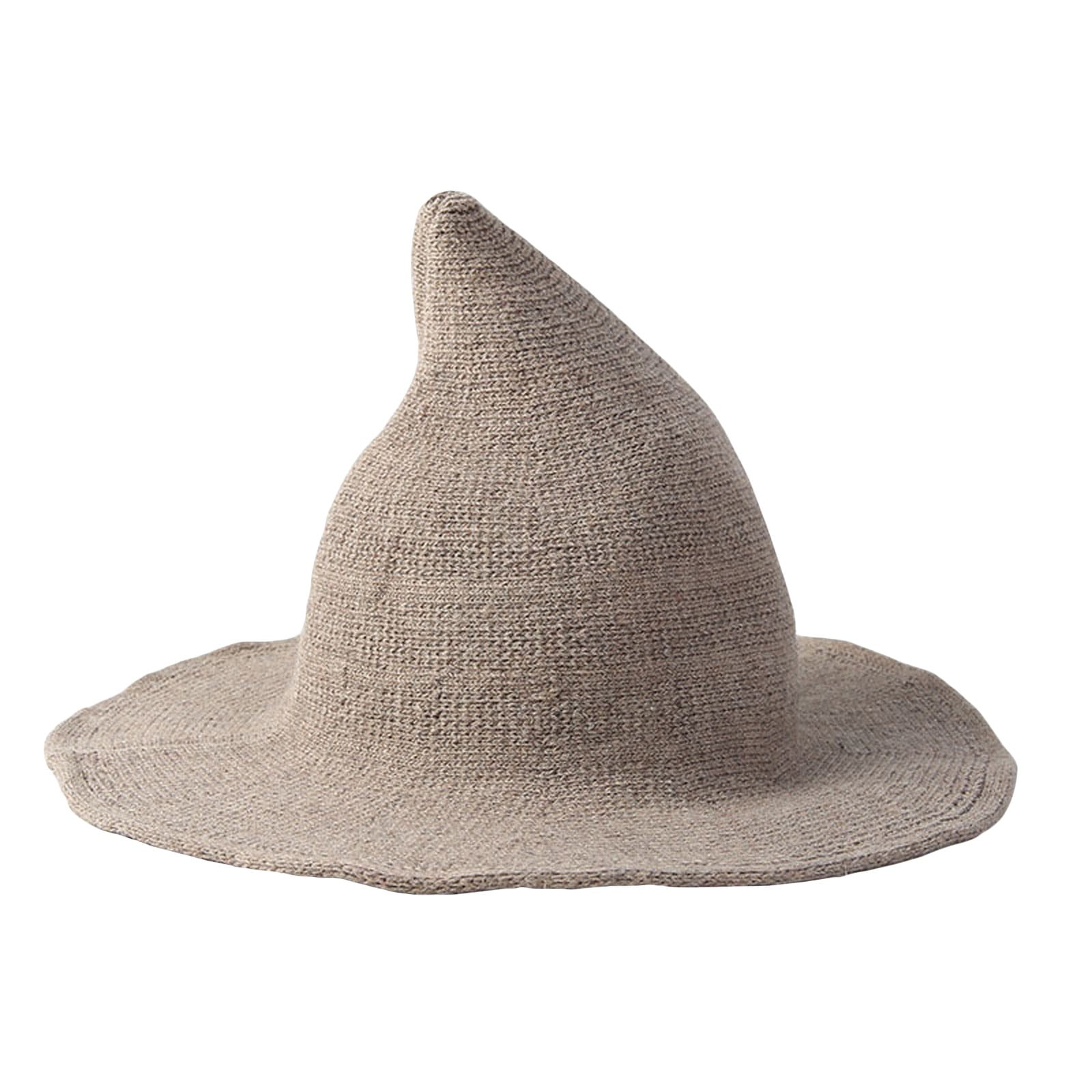 Witch Hats,Witch Hat with Crooked Pointed Cone, Textured Knit Design ...