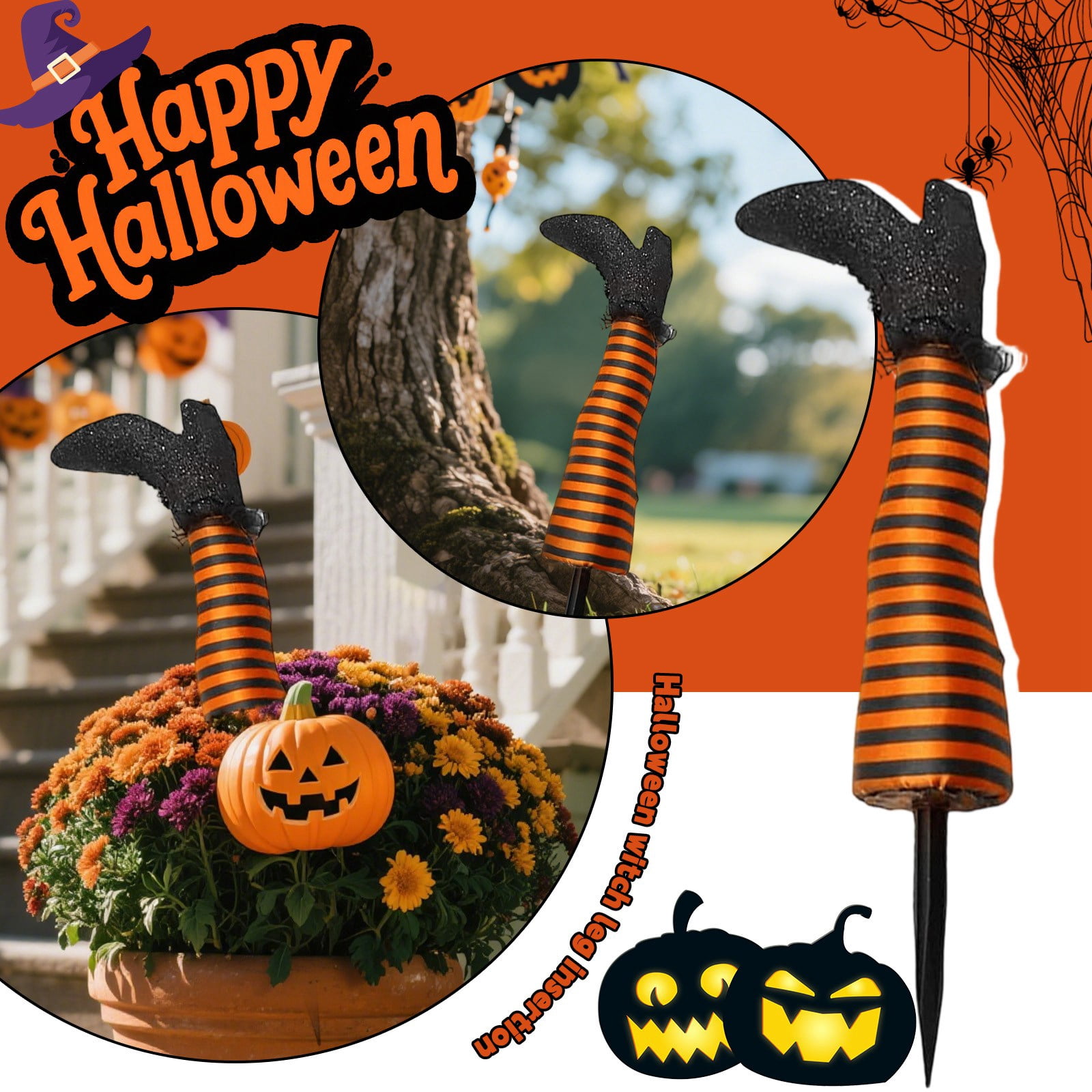 Witch Leg Yard Decor - Decorative accents for ecommerce - Walmart ...