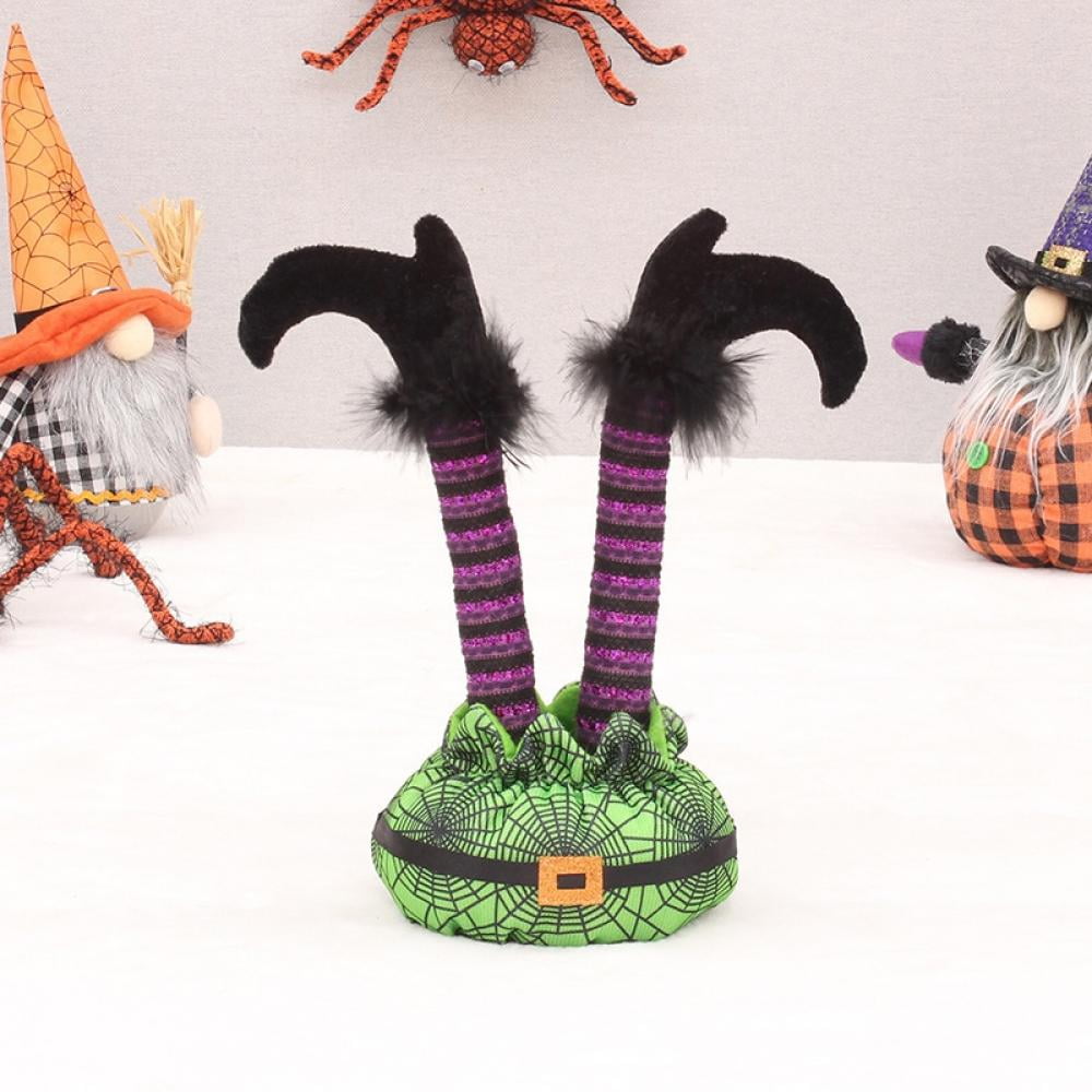 Witch Legs Halloween Table Decorations, Striped Witch Legs, Upside Down Wicked Witch Legs Prop ...