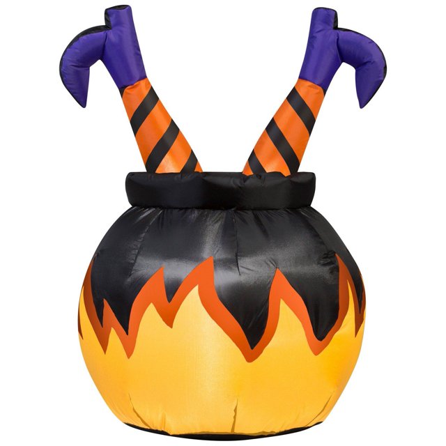 Witch Legs in Cauldron Airblown Décor - Walmart.com