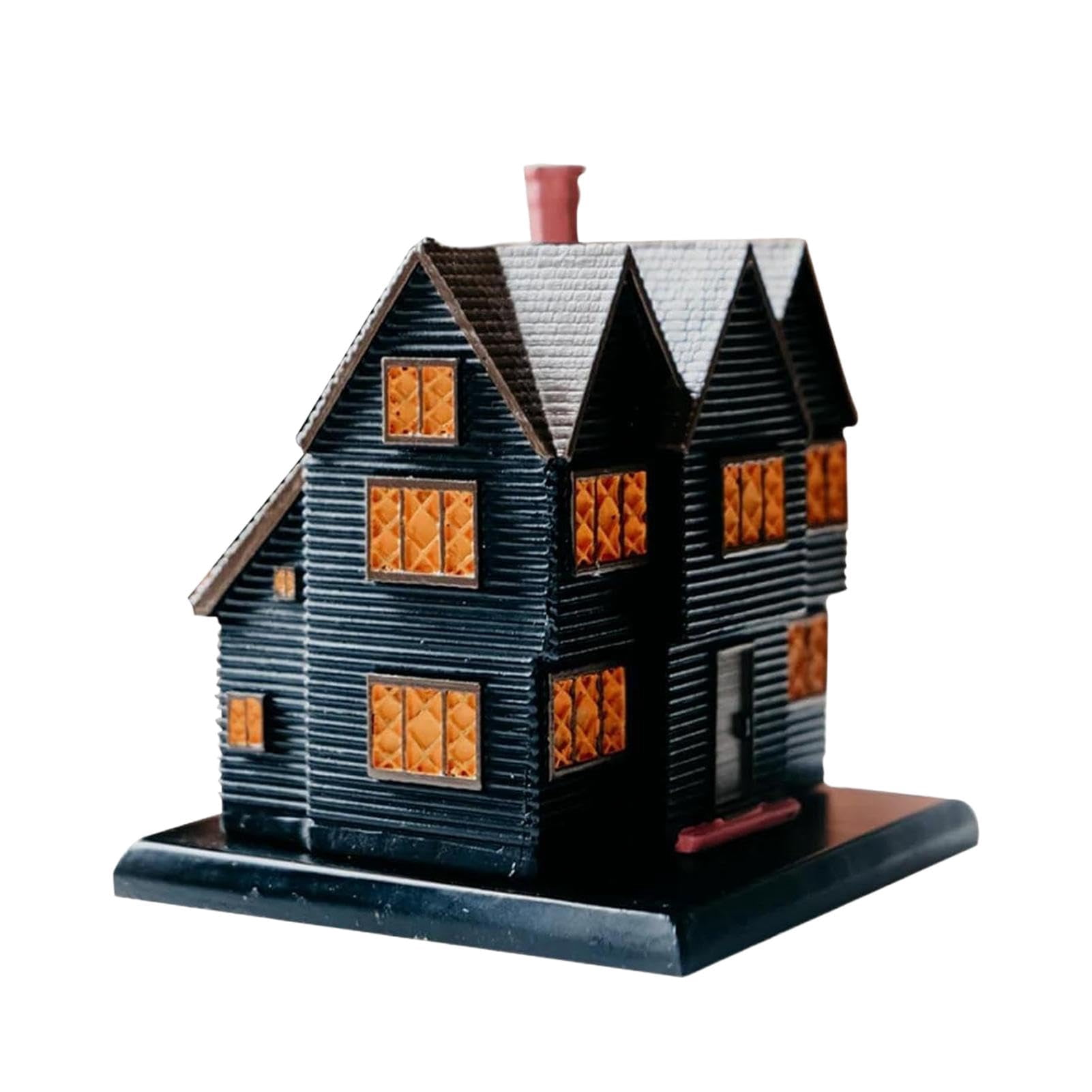 Witch Log Cabin Incense Burner, Halloween Witch House Decorations For ...
