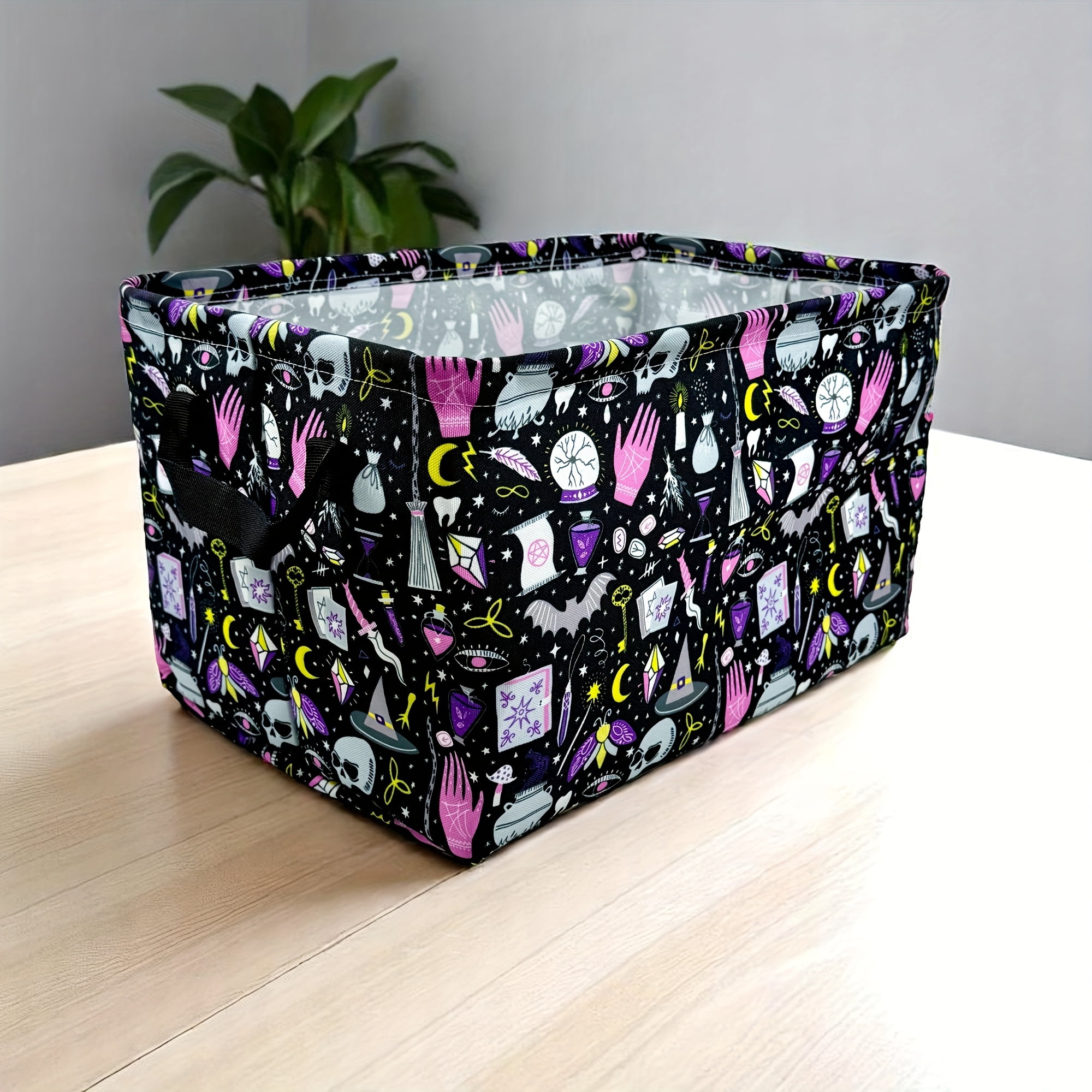 Witch Magic Storage Baskets Rectangle Girls Gift Storage Bin Laundry ...