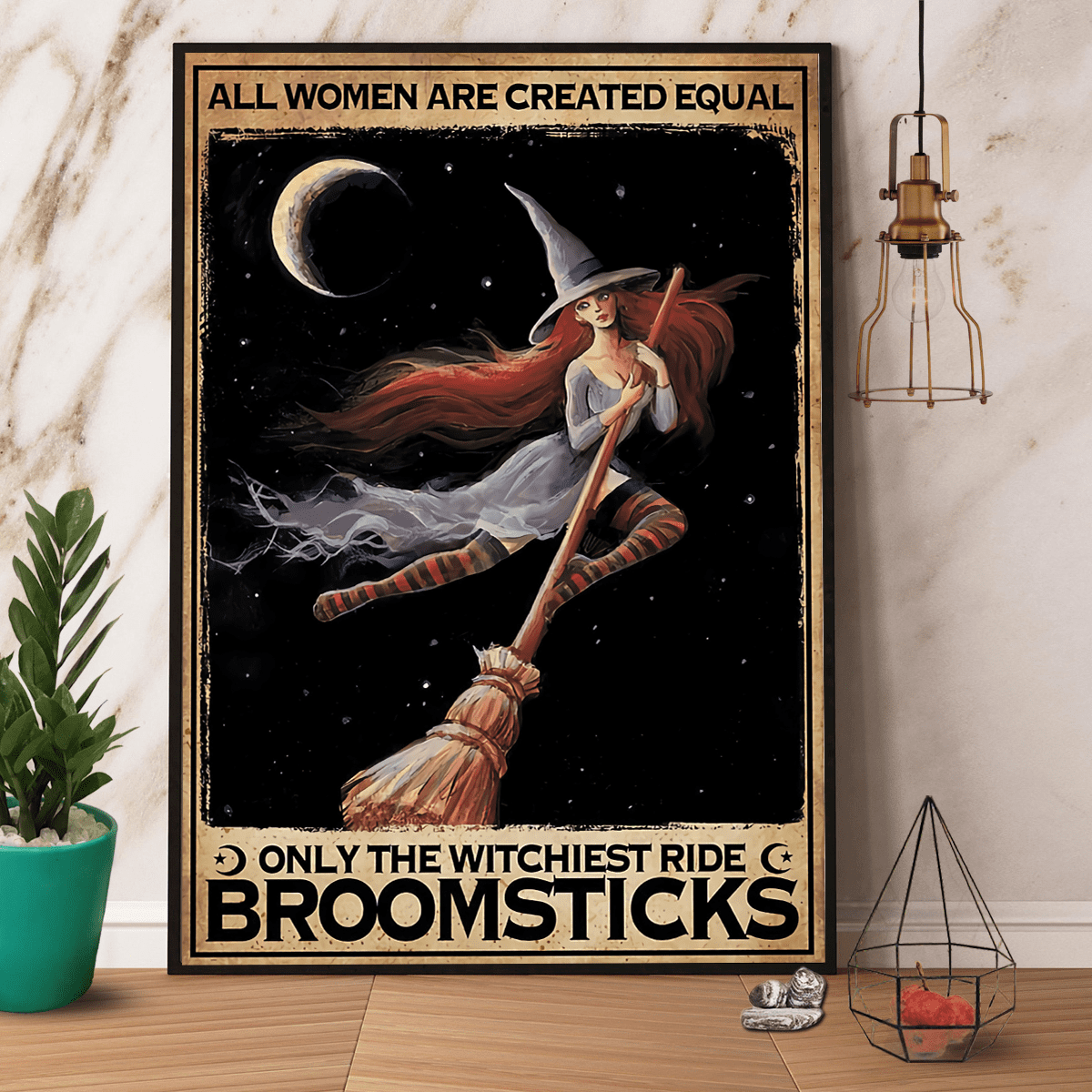 Witch Only The Witchiest Ride Broomsticks Halloween Paper Poster No ...