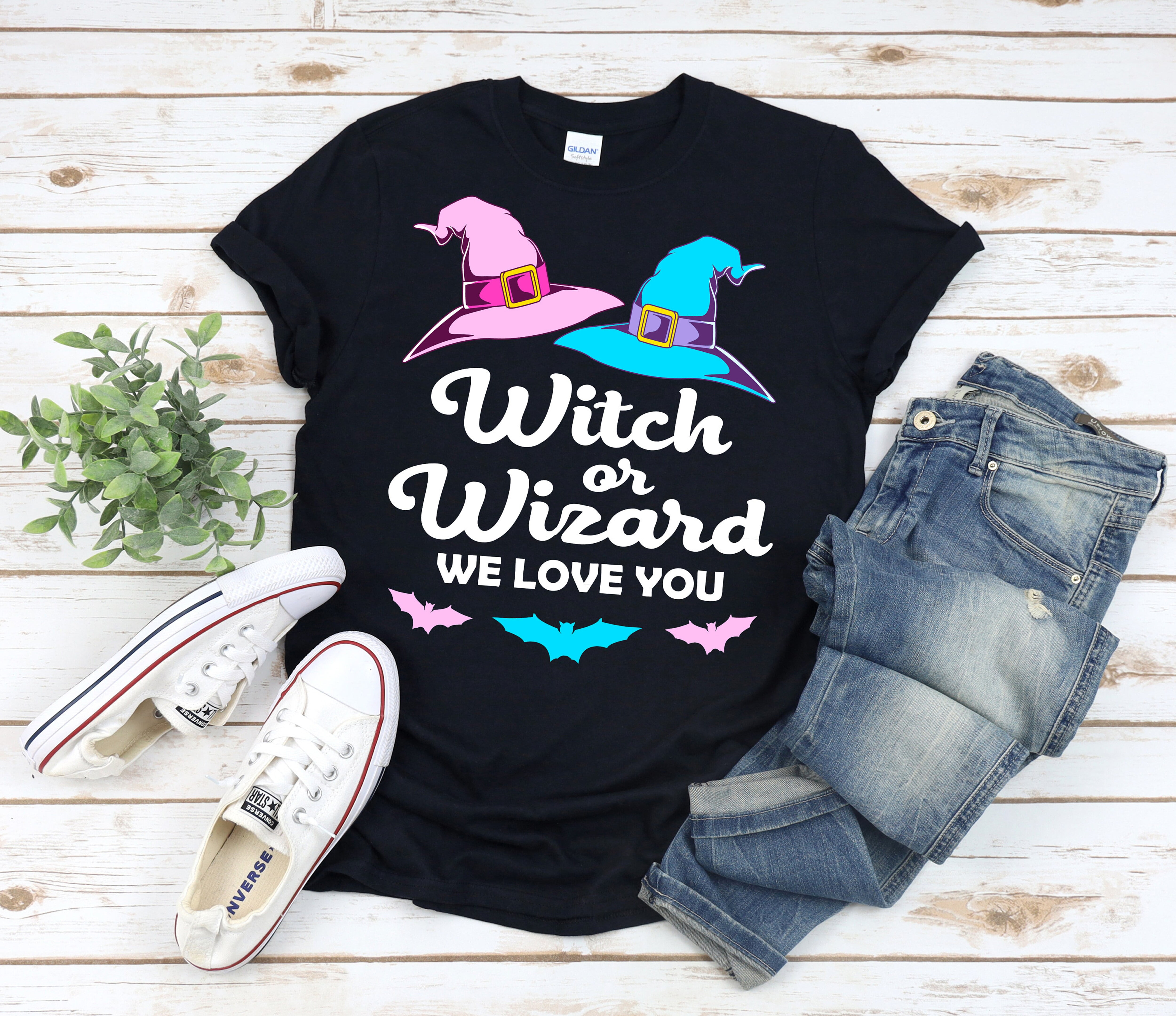 Witch Or Wizard Shirt, Witch Or Wizard Gender Reveal, Gender Reveal ...