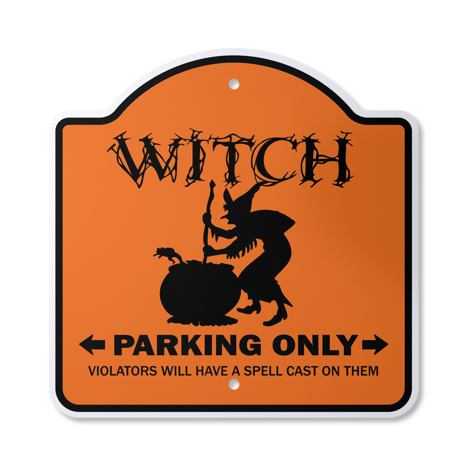Witch Parking 14" X 14" Sign | Indoor/Outdoor Plastic | SignMission ...