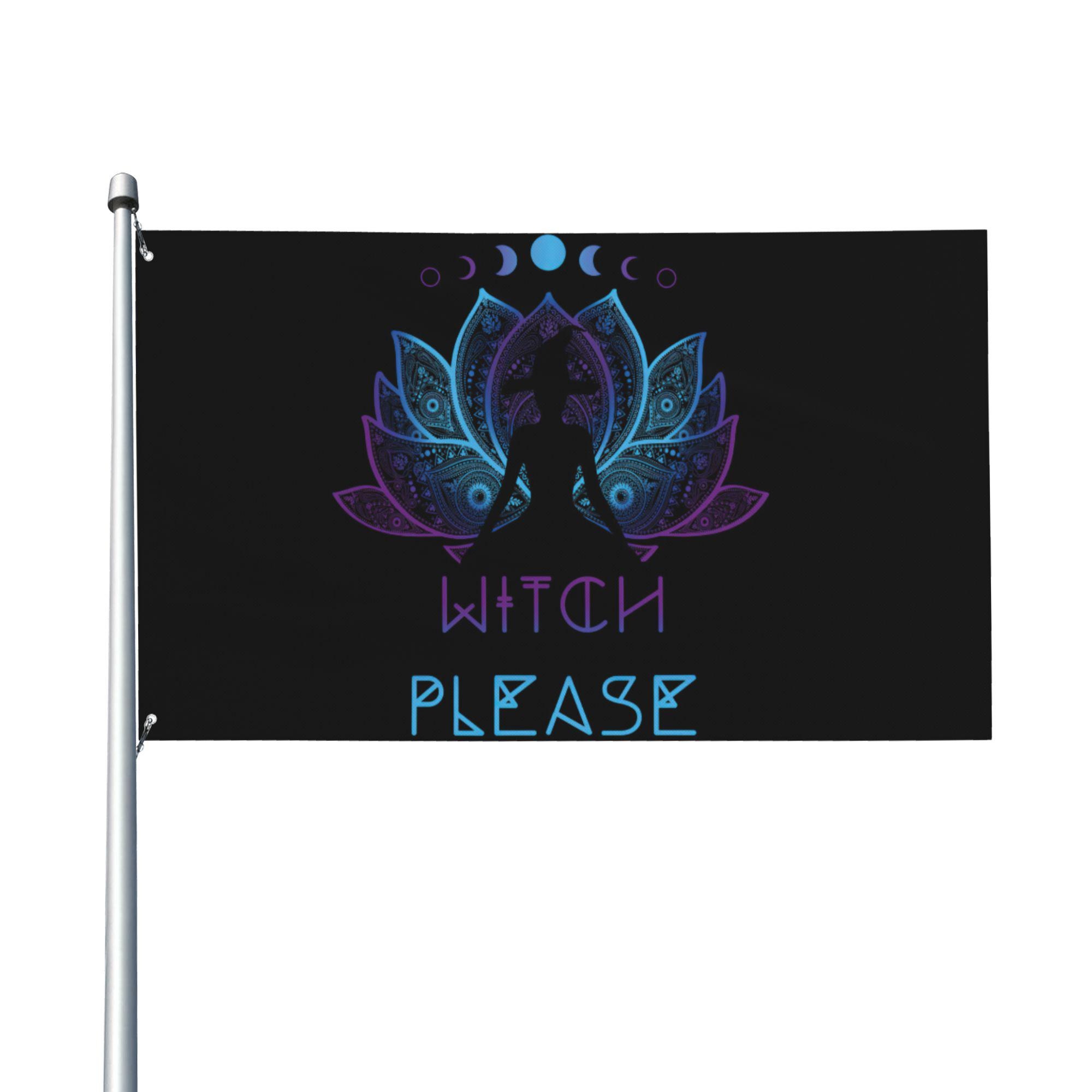 Witch Please Flag Built For Outdoor Use America Banner Flags Garden ...