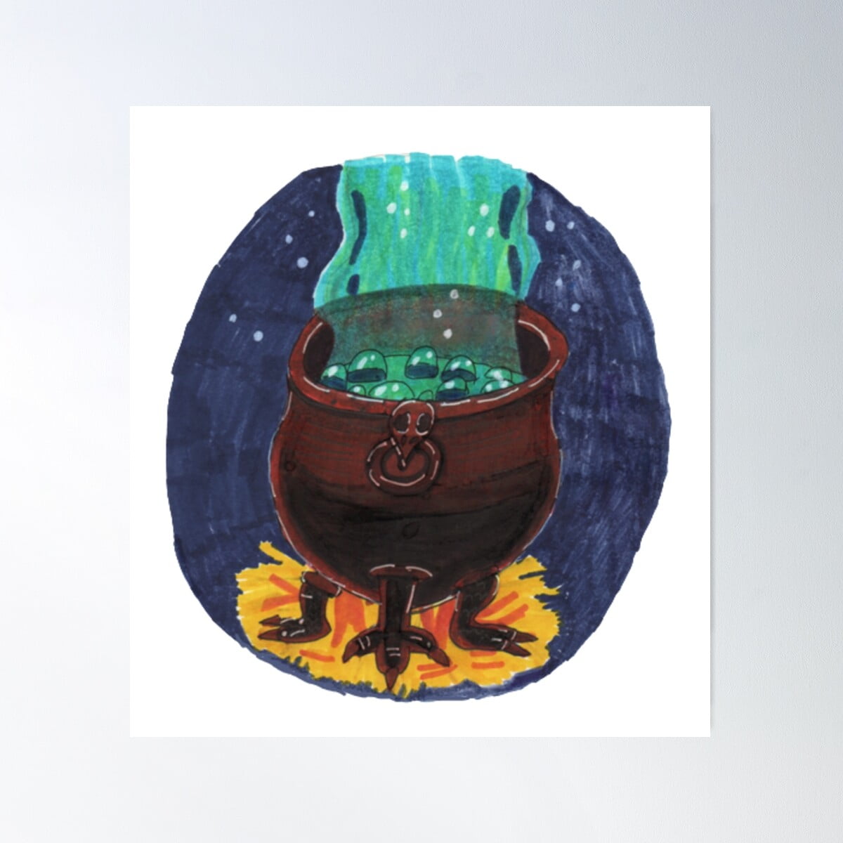 Witch Potion Poster Wall Art, Modern Wall Decor For Living Room Bedroom ...