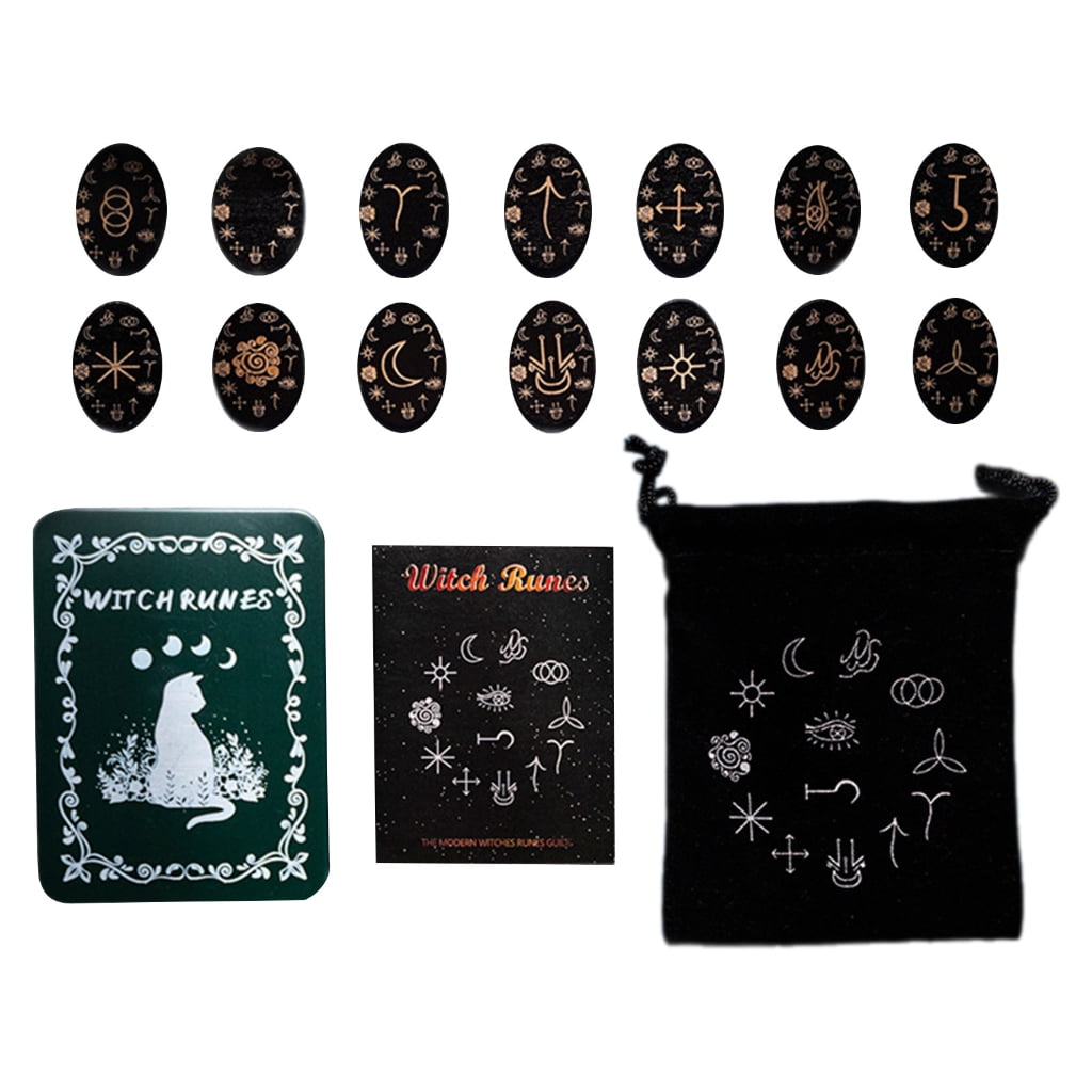Witch Runes Wood Runes Stones Set Wood Runes Handmade Runes Stones Set ...