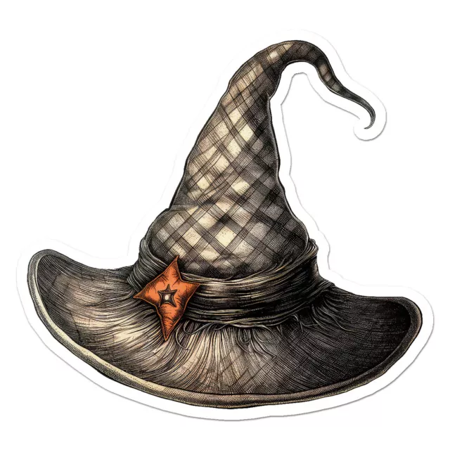 Witch'S Hat Wiccan Sticker Phone Decal Water Bottle Stickers Car Decals ...