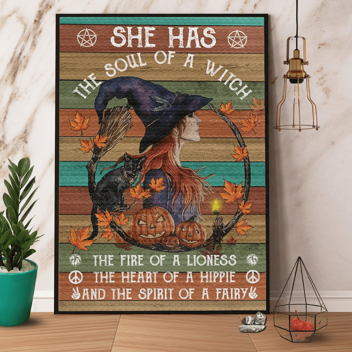 Witch She Has The Soul Of A Witch Fall Autumn Witch Paper Poster No ...