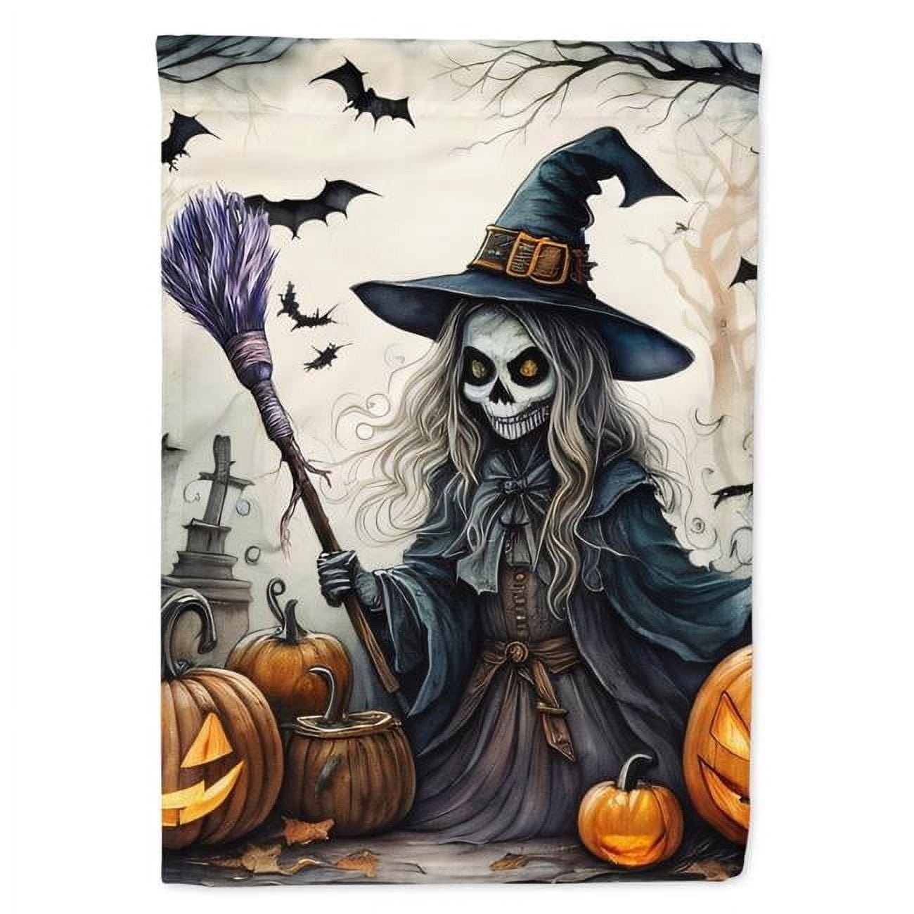 Witch Spooky Halloween House Flag 28 in x 40 in - Walmart.com