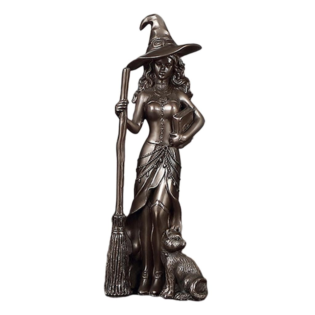 Witch Statues Pentacle Sculpture Home Decoration Style Figurines ...