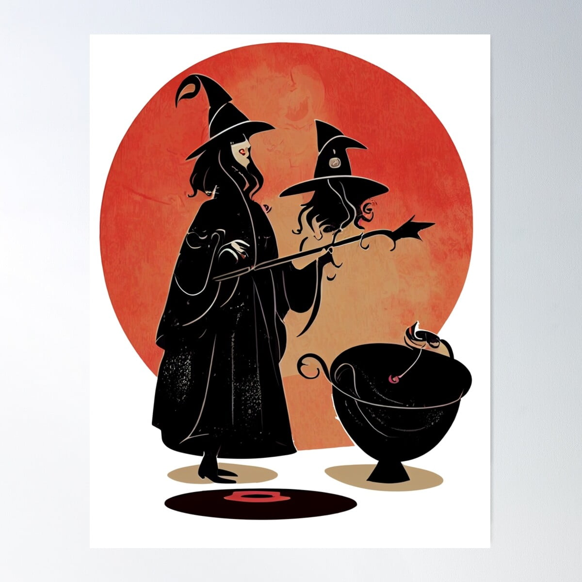 Witch Witching Poster Wall Art, Modern Wall Decor For Living Room ...
