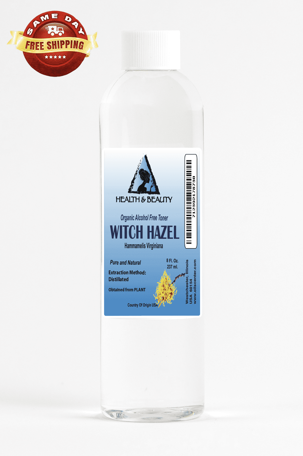 Witch hazel distillate face toner all natural 8 oz - Walmart.com