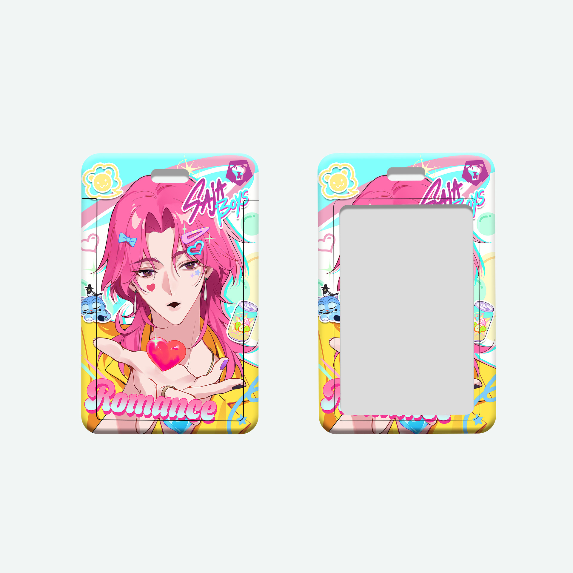 Witch-hunter Gaja cartoon card box, student ID box, bus meal card, name ...