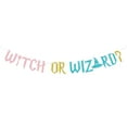 Witch or Wizard Glitter Banner, Halloween Gender Reveal Decorations He ...