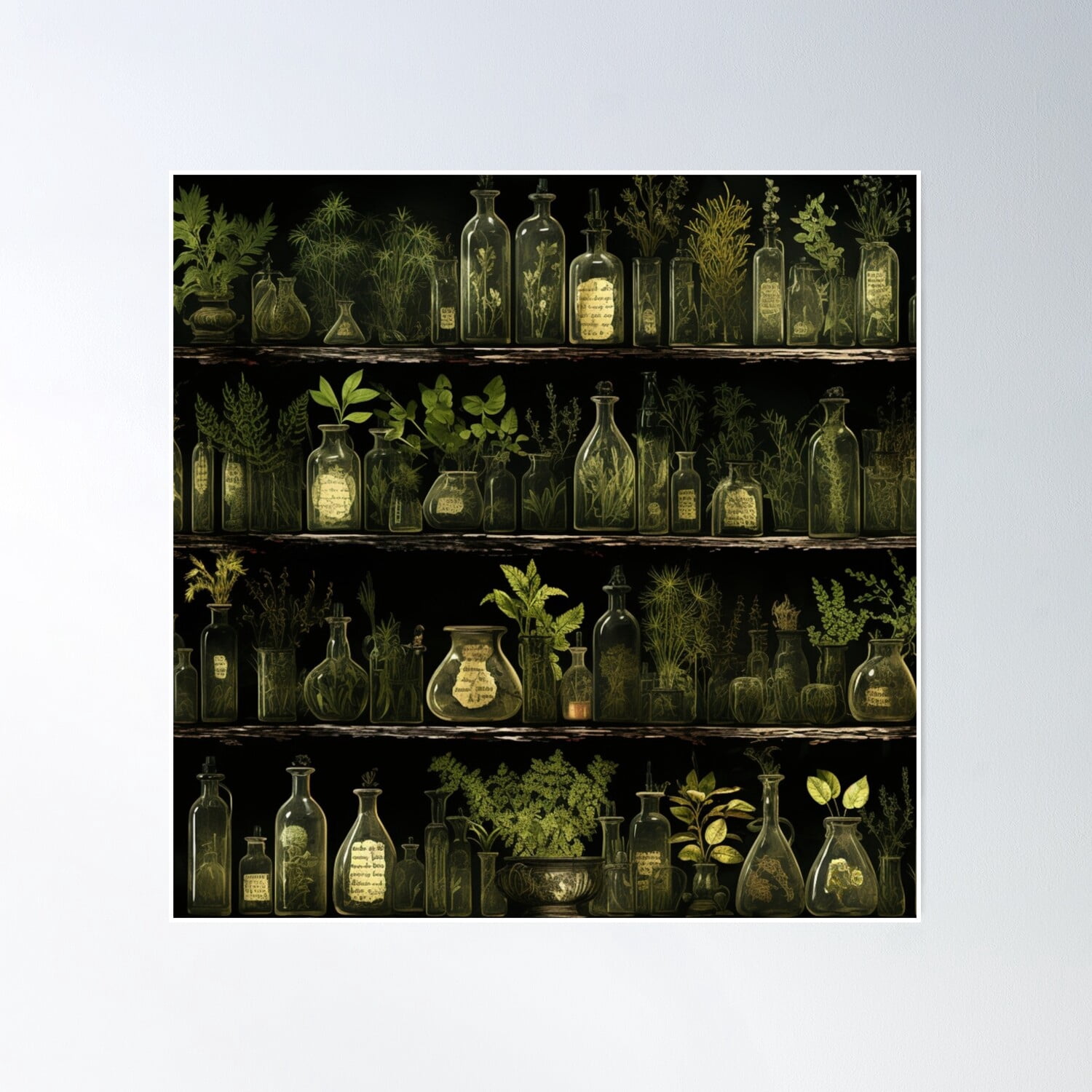 Witchcore Herbs Pharmacy - Vintage Botanical Witch Apothecary Plants ...
