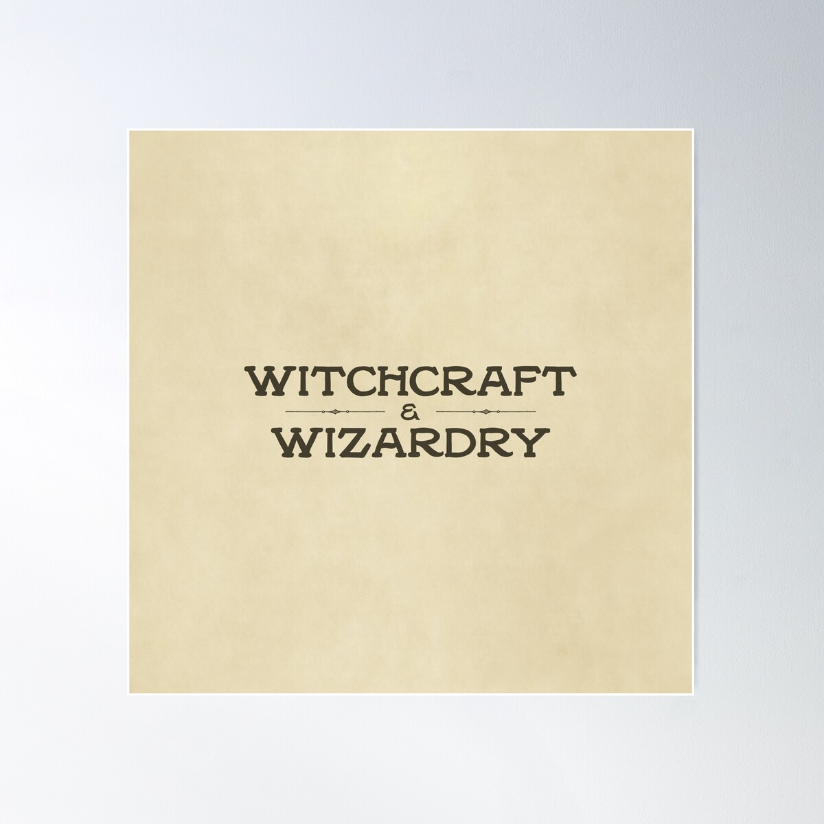 Witchcraft And Wizardry Poster Wall Art, Modern Wall Decor For Living ...