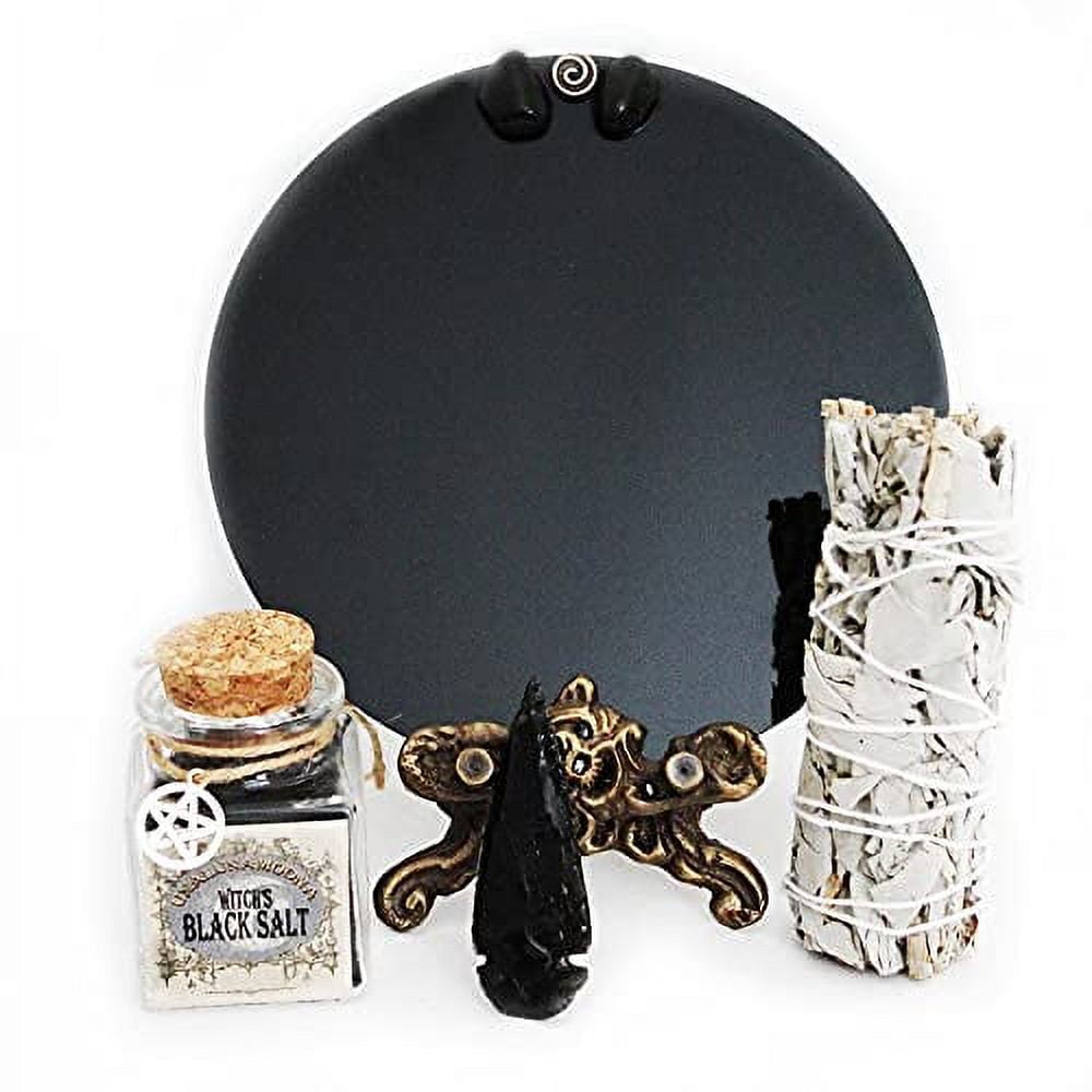 Witchcraft Kit w Scrying MIrror, Wiccan Book of Shadows, Scrying Tools ...