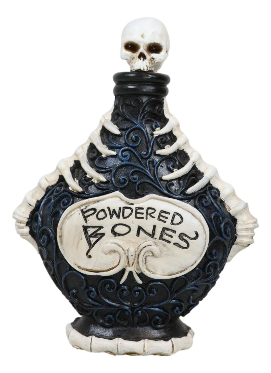 Witchcraft Mad Doctor Skeleton Spine Powdered Bones Skull Potion Bottle ...