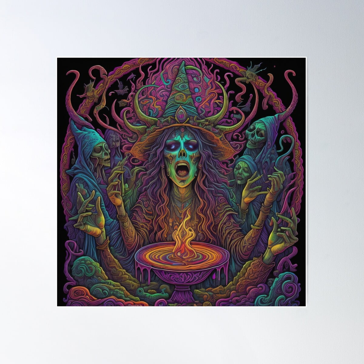 Witchcraft Poster Wall Art, Modern Wall Decor For Living Room Bedroom ...