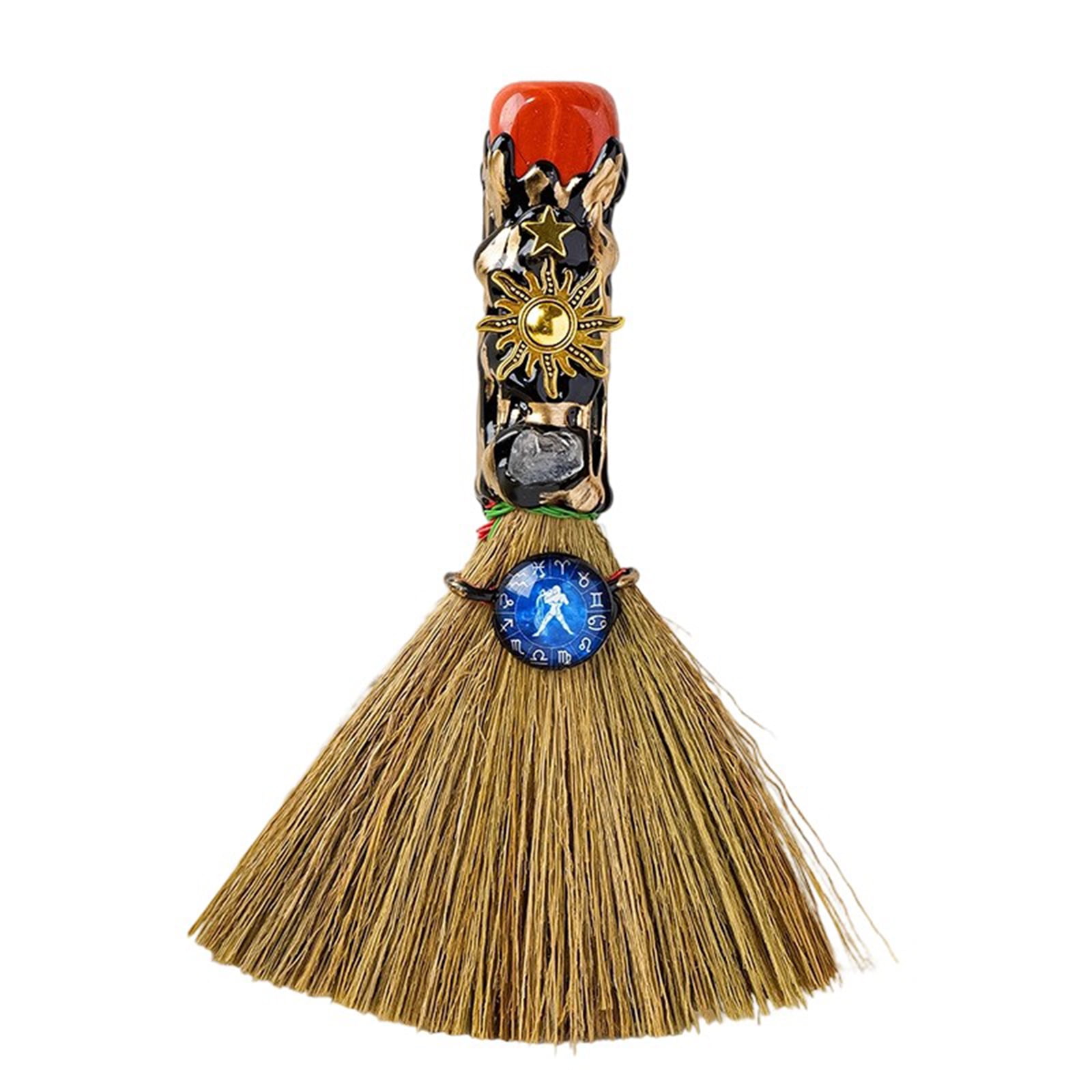 Witchcraft Supplies Crystal Broom Feng Shui Decor, 12 Zodiac Signs ...