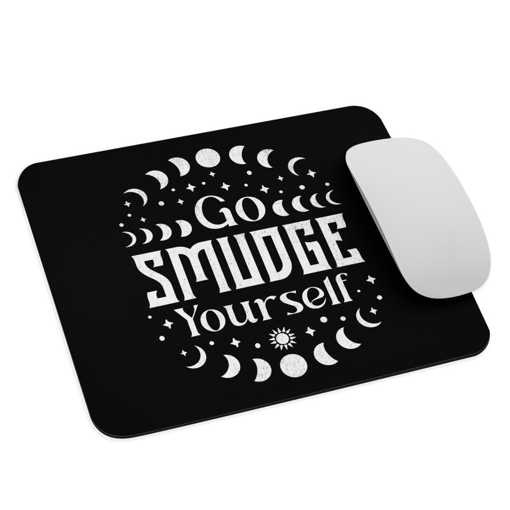 Witchcraft Wiccan Pagan Tarot Mouse Pad, Go Smudge Yourself - Walmart.com