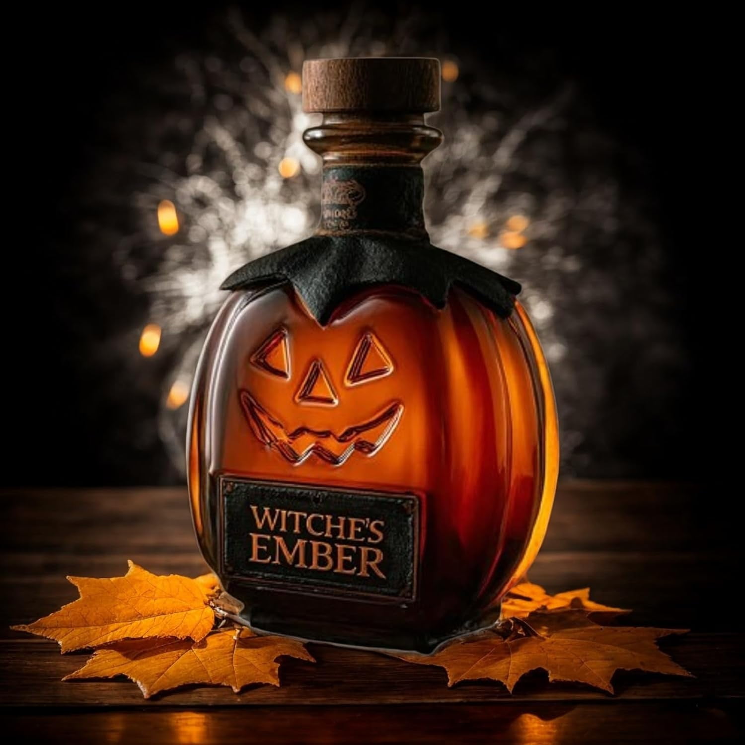 Witche’s Ember – Halloween Jack-O'-Lantern Pumpkin Glass Container with ...