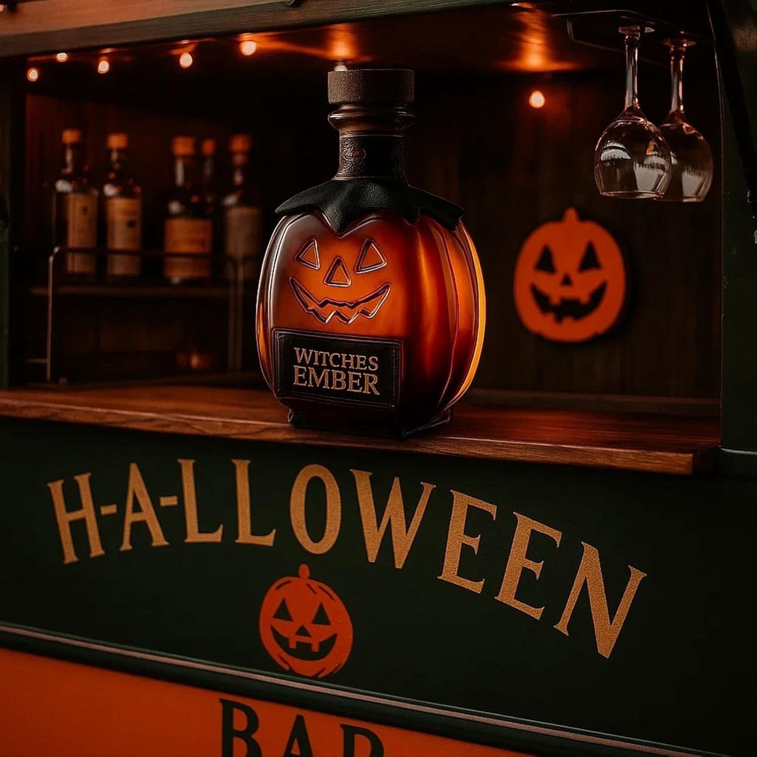 Witche's Ember - Limited Edition Pumpkin Whiskey Bottle, Whiskey ...