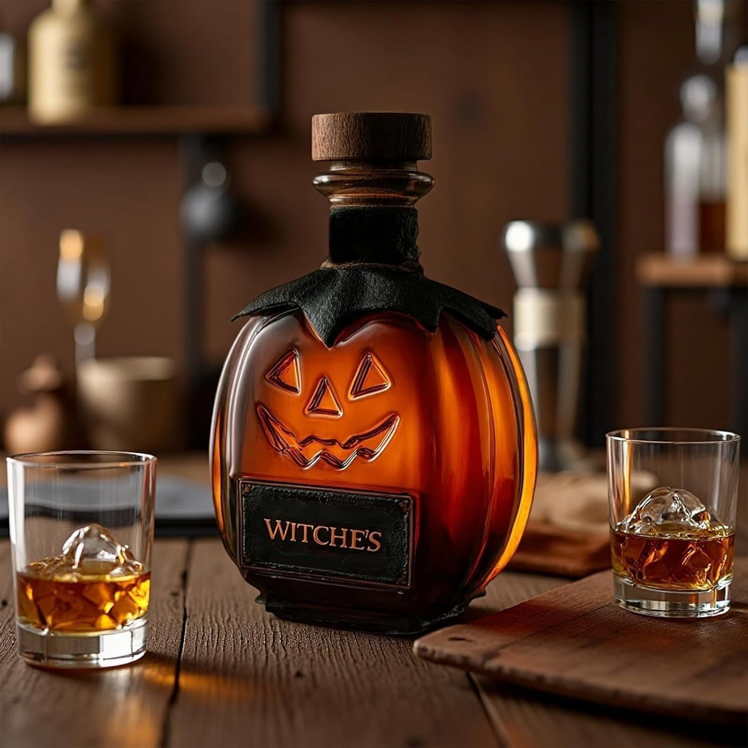 Witche's Ember - Limited Edition Pumpkin Whiskey Bottle, Whiskey ...