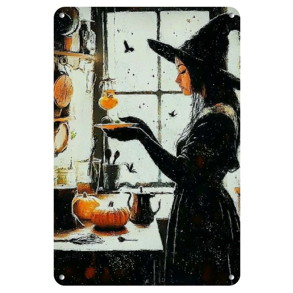 Witchen in The Kitchen Metal Wall Art Witch Home Occult Decor Sign ...