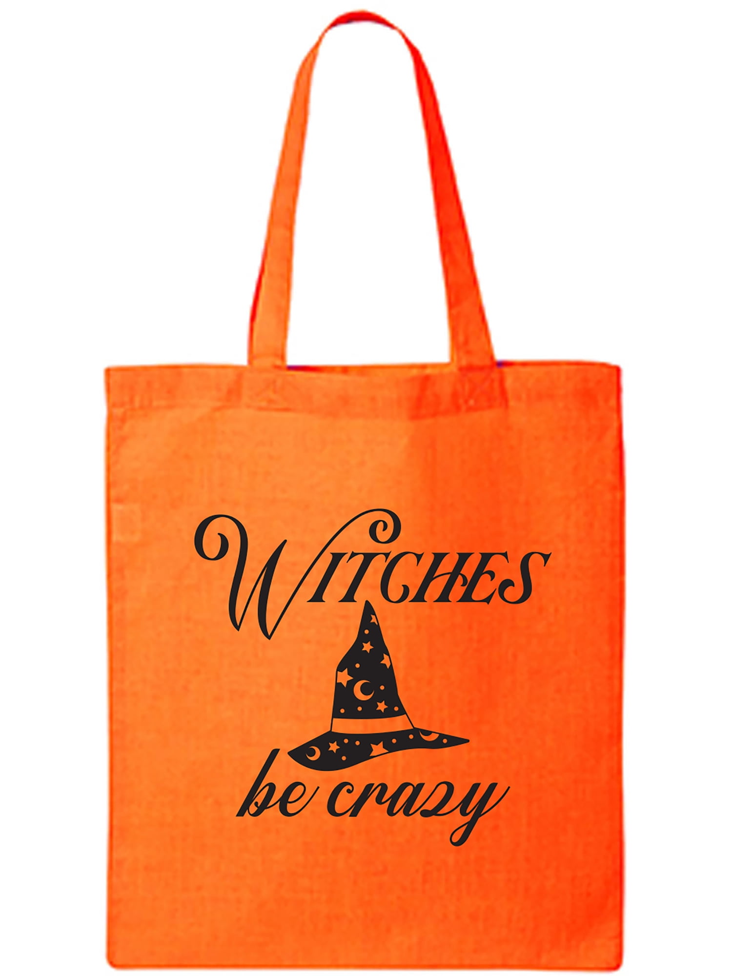 Witches Be Crazy Cotton Canvas Tote Bag - Walmart.com