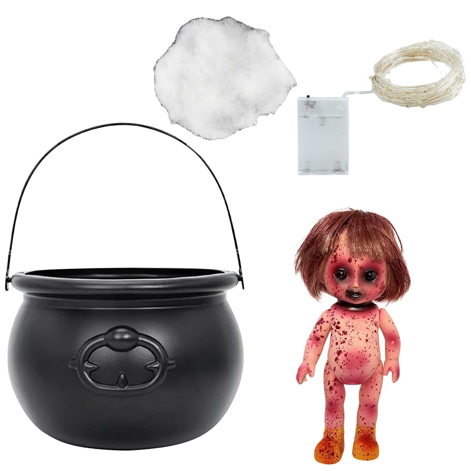 Witches Black Cauldron - Witch Cauldron Fog Maker, Halloween Cauldron ...