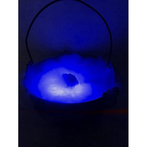 Witches Bubbling 9" Black Cauldron with Blue Fogger (w/Color Options ...