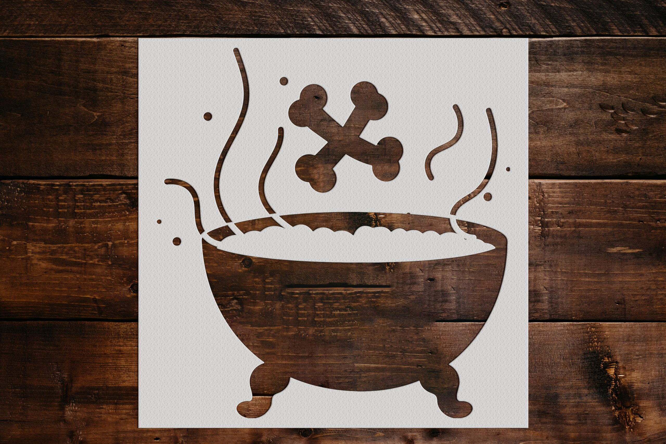 Witches Cauldron Stencil - Art and Wall Stencil (30"x30") - Walmart.com