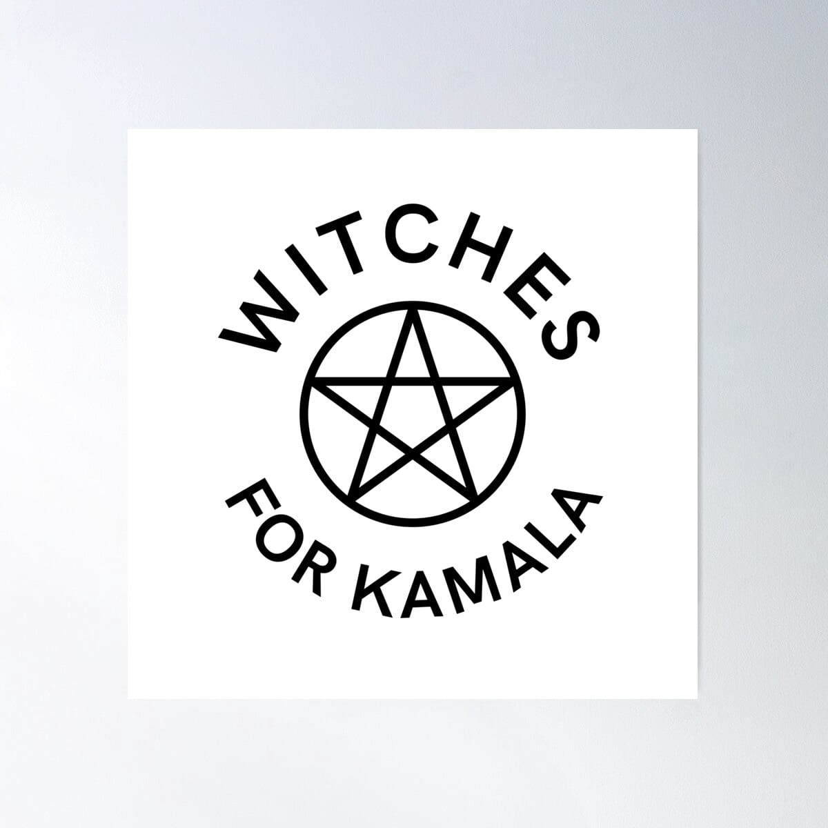 Witches For Kamala Pagan Wiccan Cheeky Witch® Poster Wall Art, Modern ...