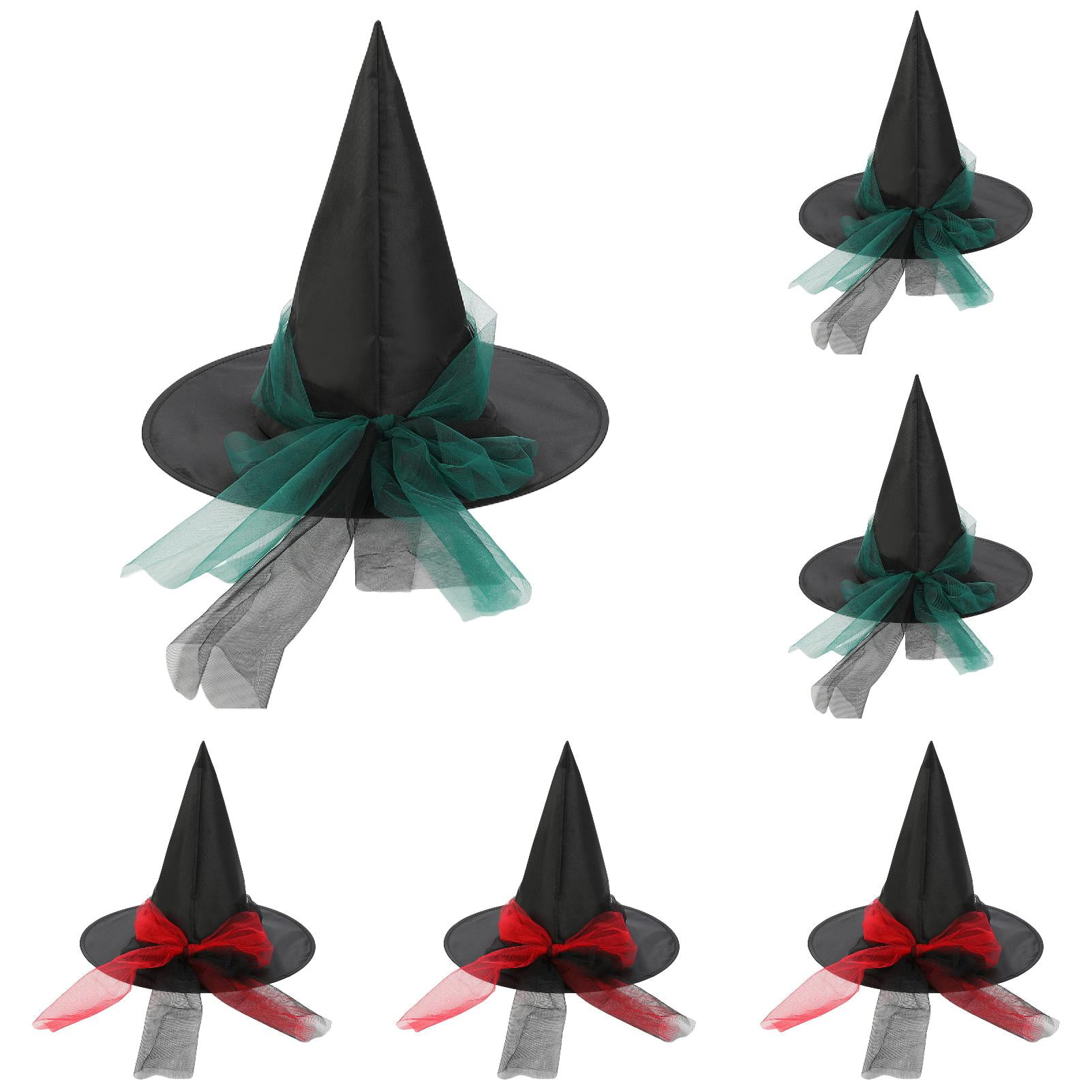 Witches Hat Party Hats Halloween Witches 6PCS Halloween Witch Clothes ...