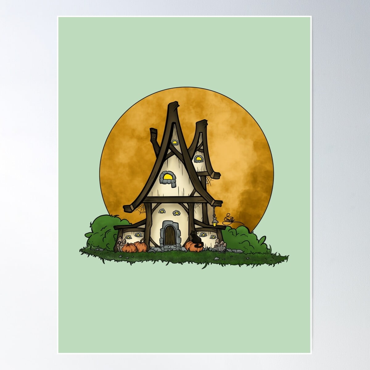 Witches House Poster Wall Art, Modern Wall Decor For Living Room ...