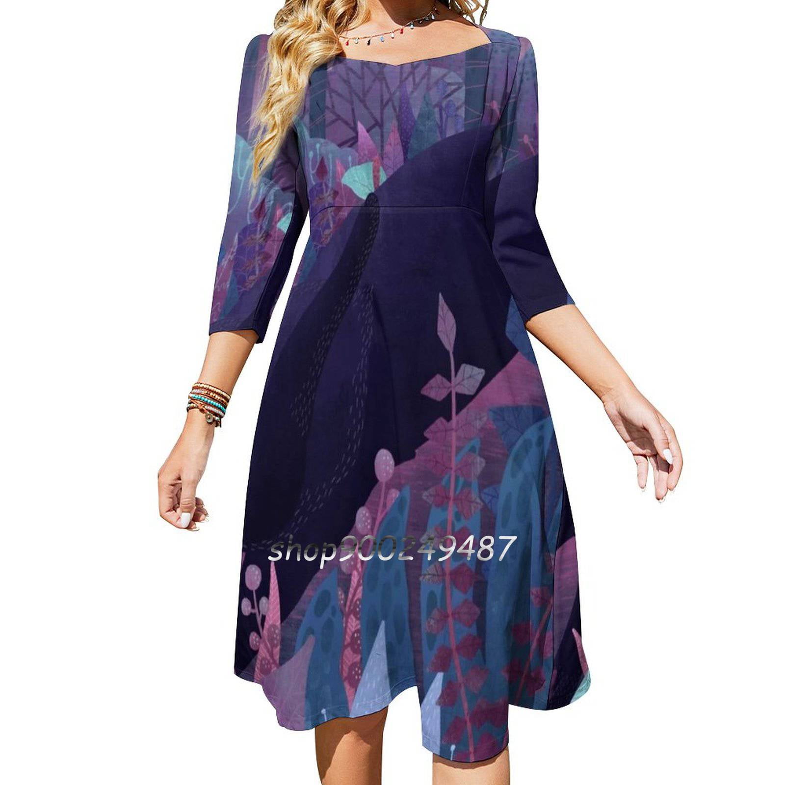 Witches Melody Evening Party Dresses Midi Sexy Dress Female Sweet One ...