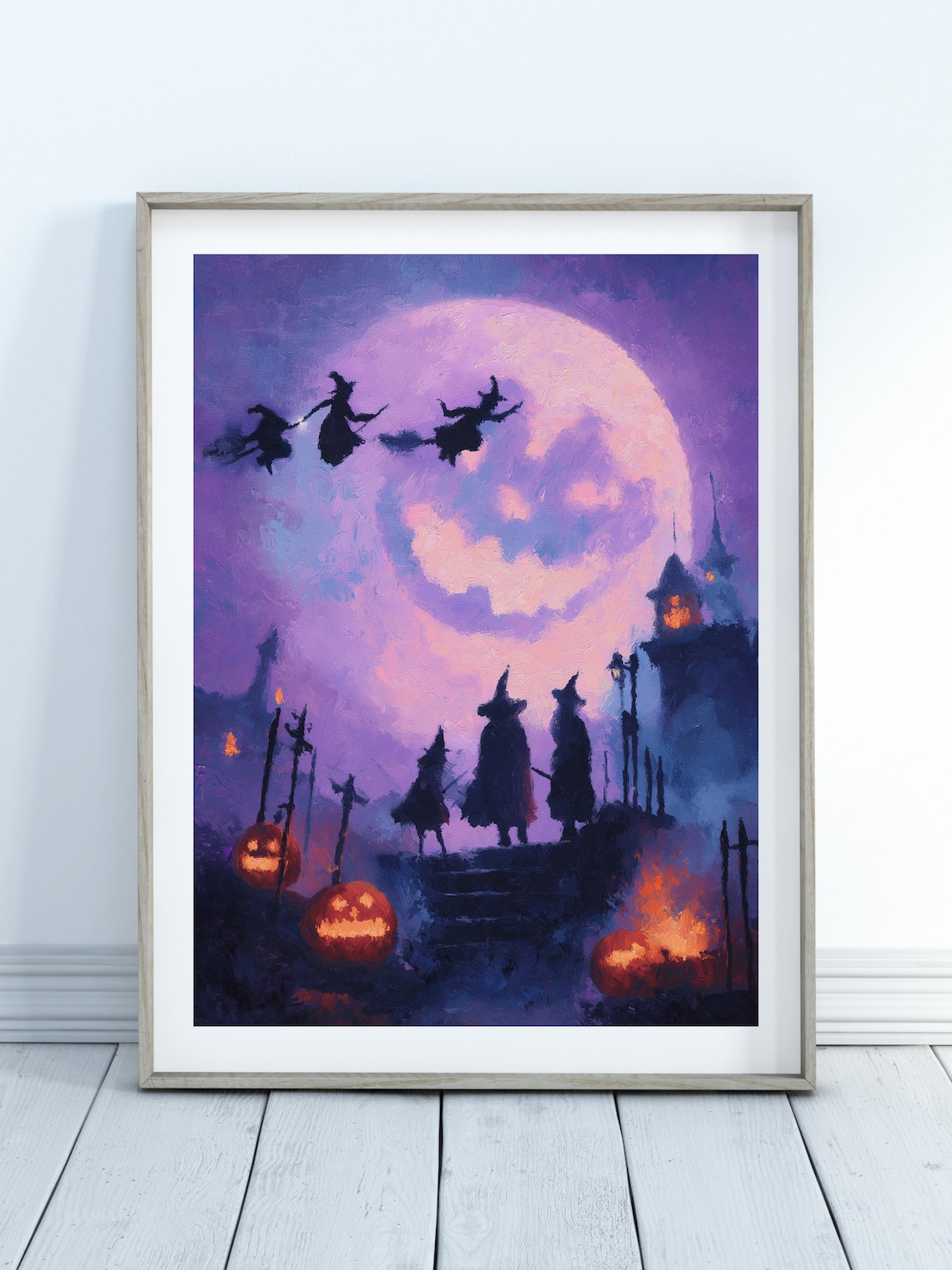 Witches & Moon Poster - Coven Picture, Poster, Spooky Cute Wall Art ...