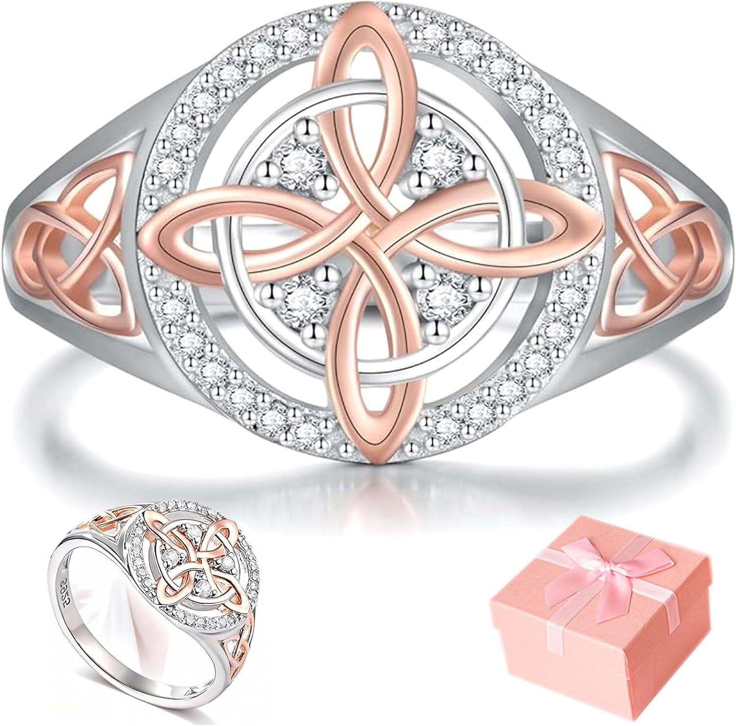 Witches Protection Knot Ring with Celtic Knot Design, Vintage Jewelry ...