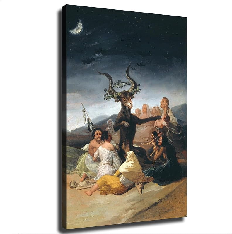 Witches' Sabbath By Francisco Goya Famous Artwork Canvas Poster Modern ...