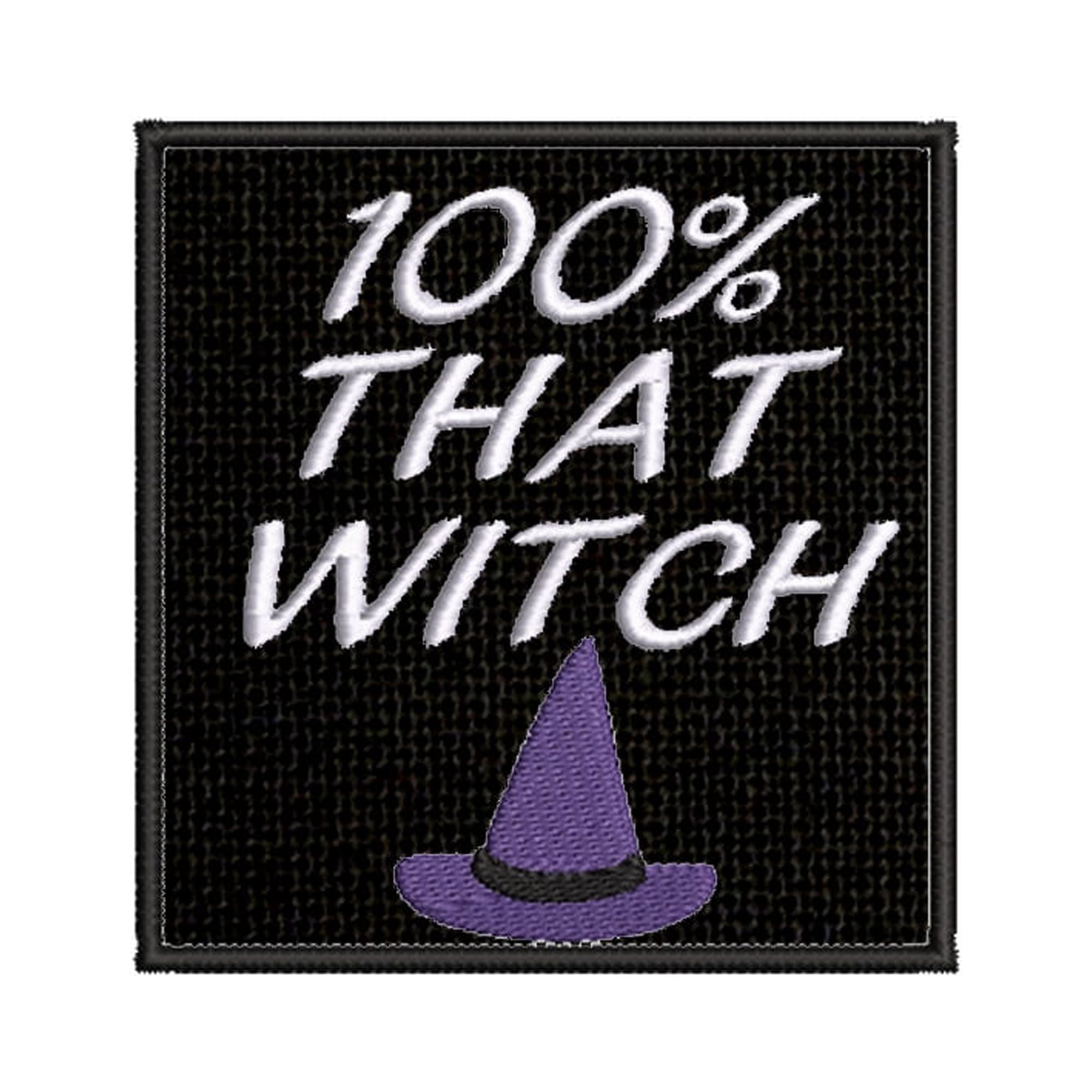 Witches, Sorcery, Halloween Embroidered Patch Iron-On Applique, Cosplay ...