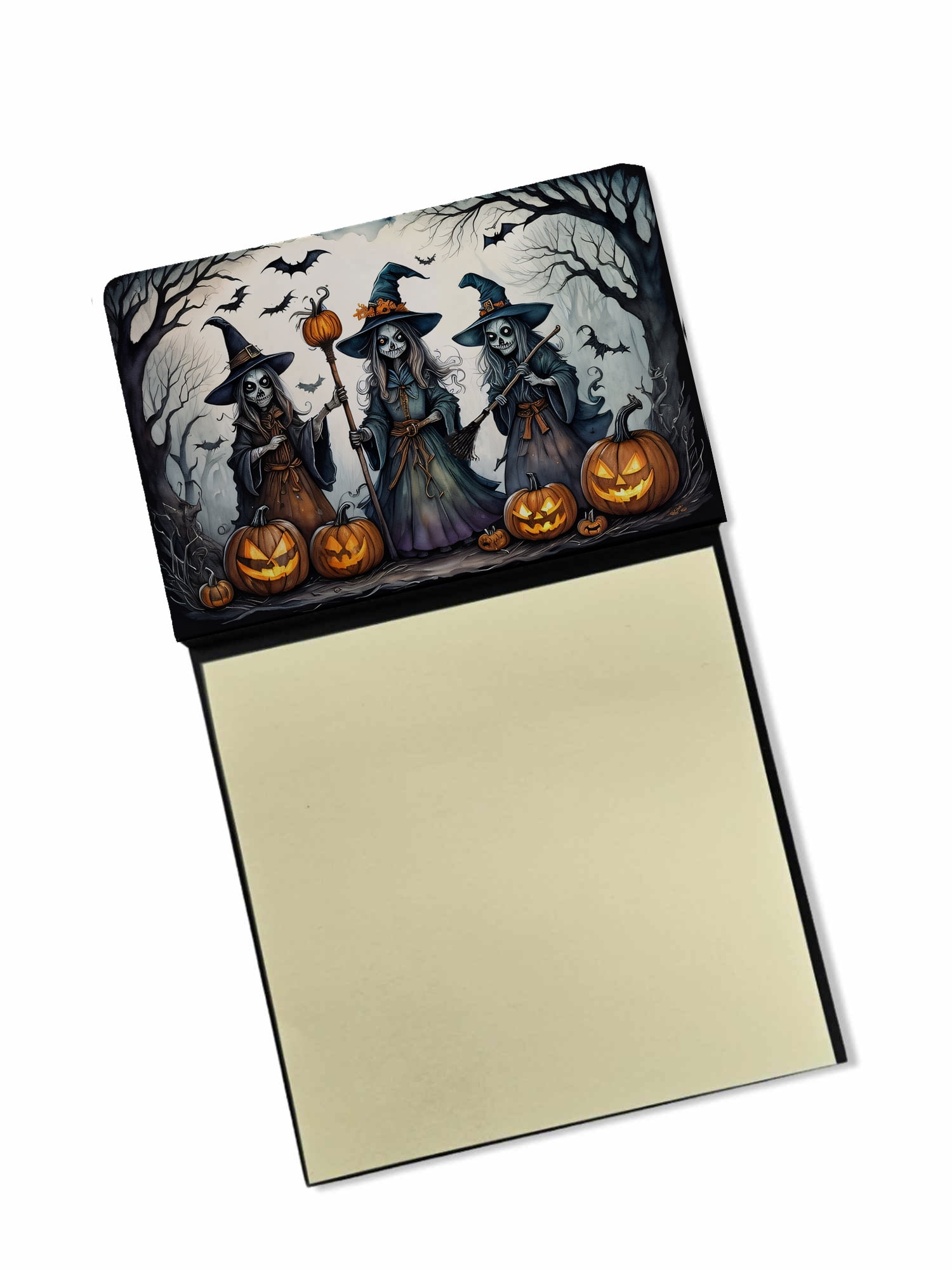 Witches Spooky Halloween Sticky Note Holder 3.25 in x 5.25 in - Walmart.com