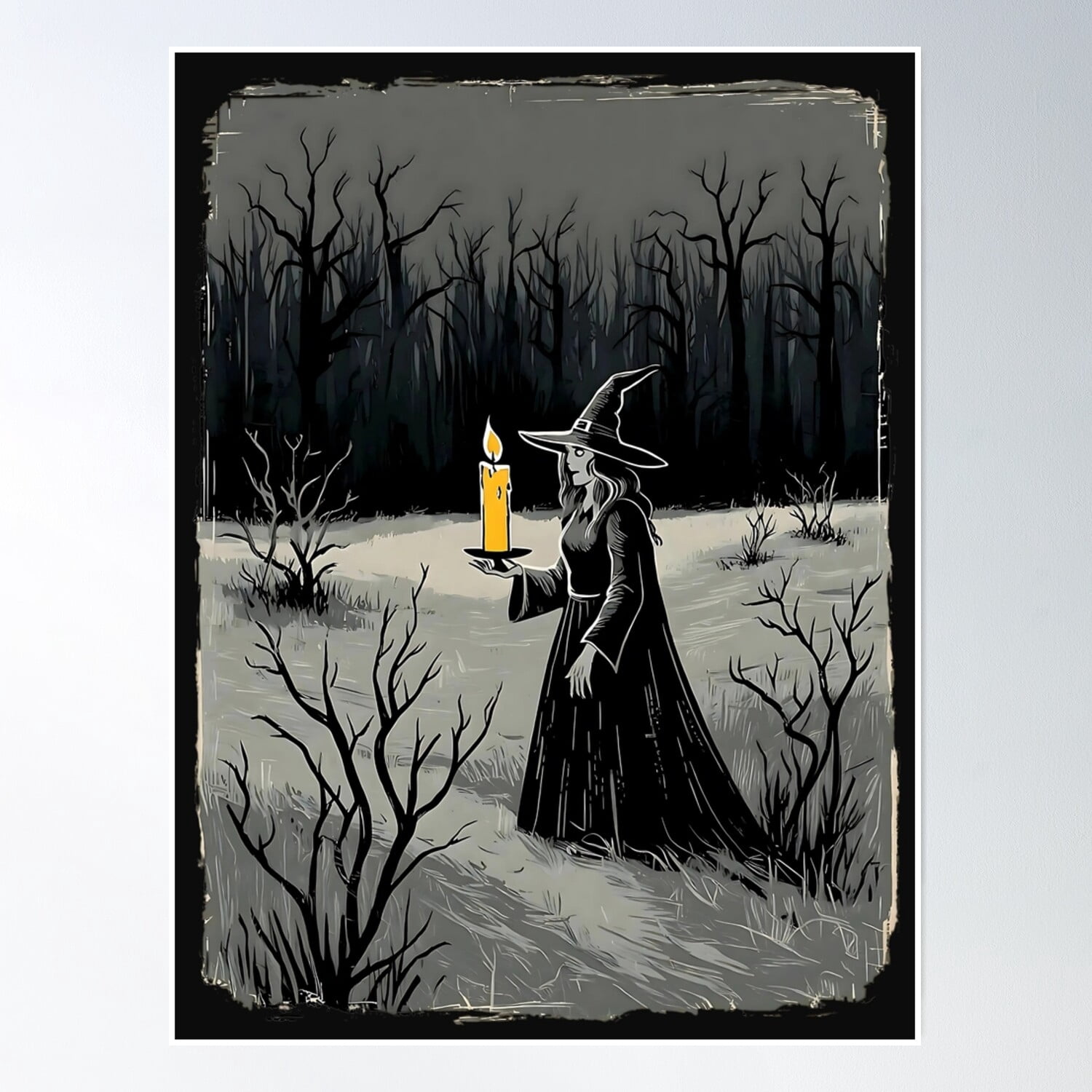 Witches Walking In The Woods Poster Wall Art, Modern Wall Decor, 24x36 ...