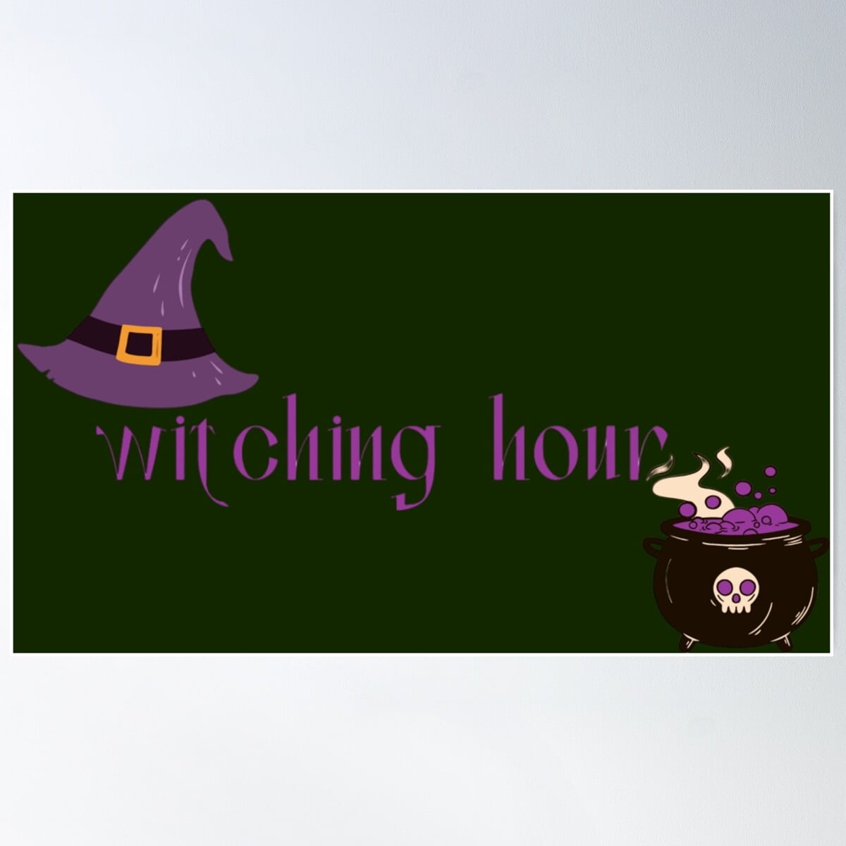 Witching Hour Poster Wall Art, Modern Wall Decor For Living Room ...