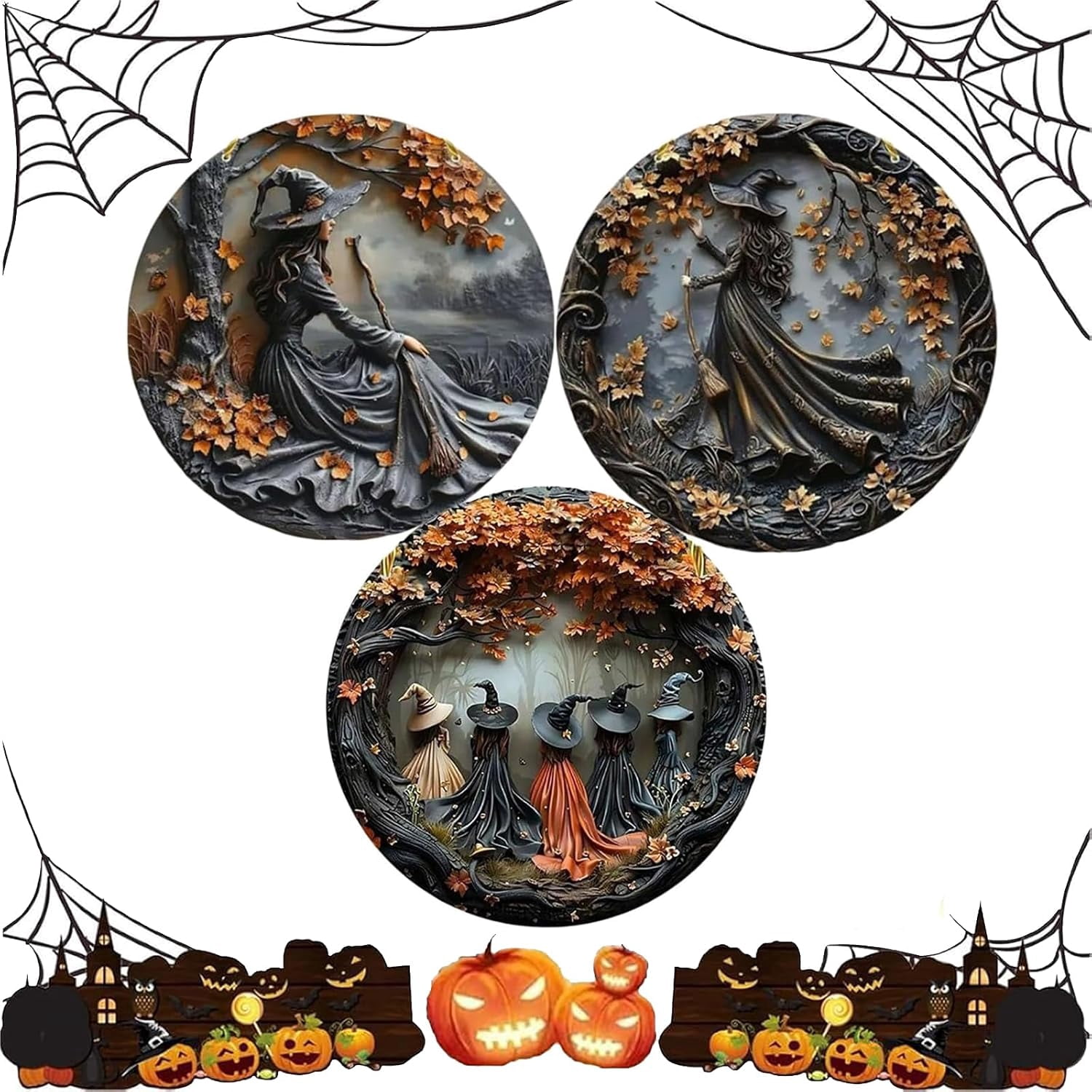 Witching Hour, Witch DoorPlate, Graddi Witching Hour Door Wreath ...