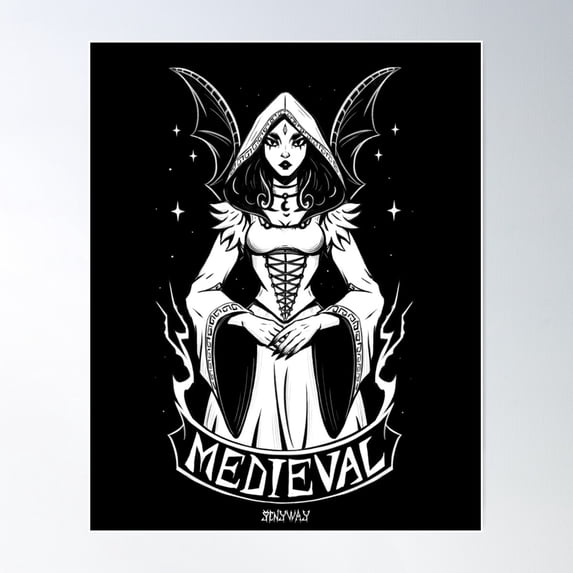 Witchtober Day 9 - Medieval Poster Wall Art, Modern Wall Decor For ...