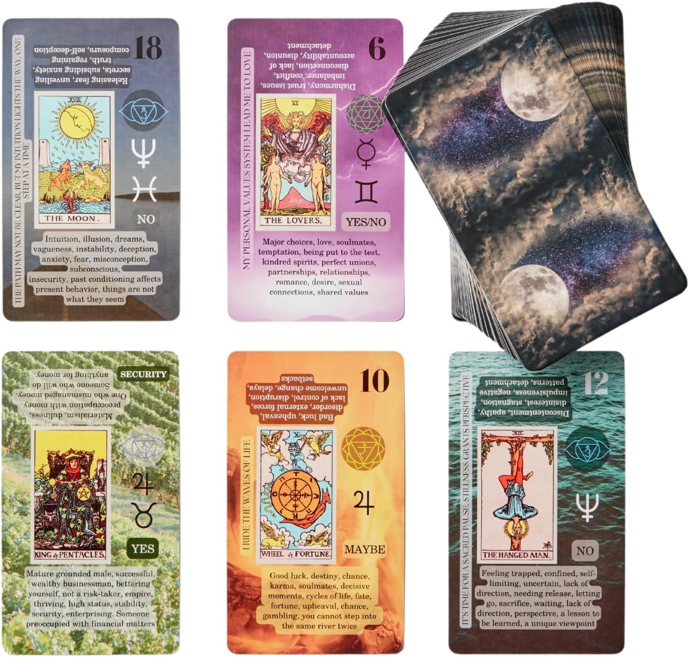 Witchy Cauldron, Tarot Learning Cards, with Meanings, for Beginners ...