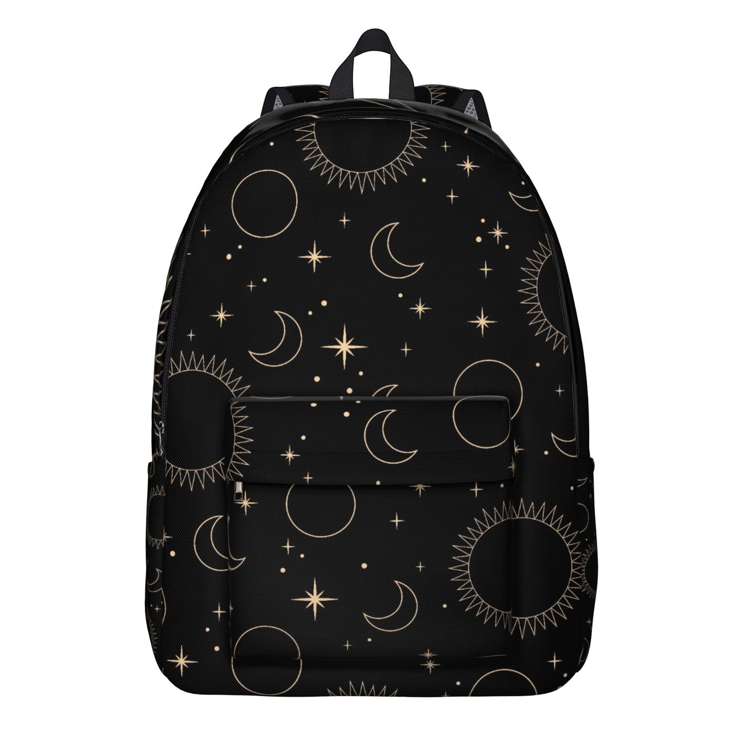 Witchy Celestial Backpack, Waterproof School Bag with Gothic Sun, Moon ...